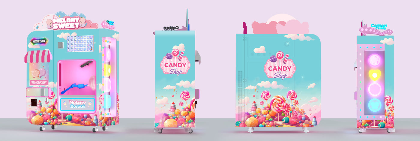 Fully automated cotton candy machine from candycube - the original ...