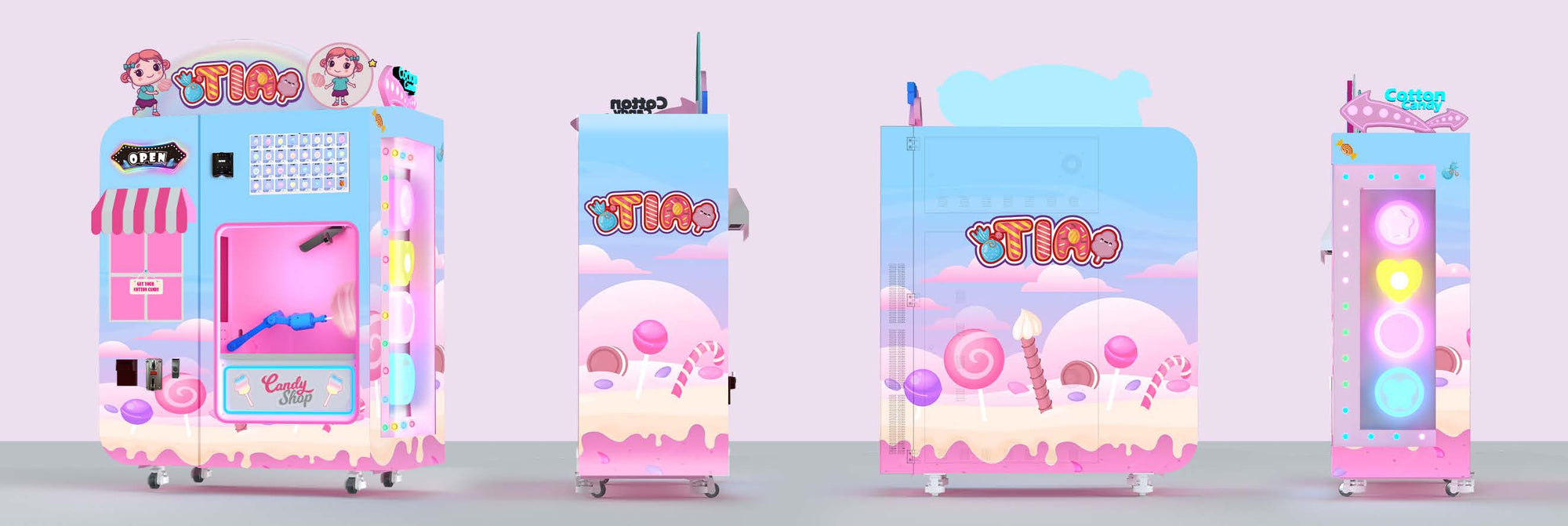 Fully automated cotton candy machine from candycube - the original ...