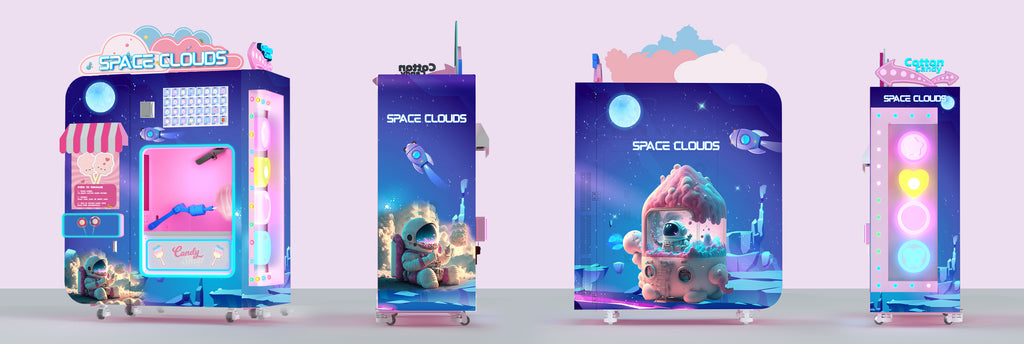 Fully automated cotton candy machine from candycube - the original ...