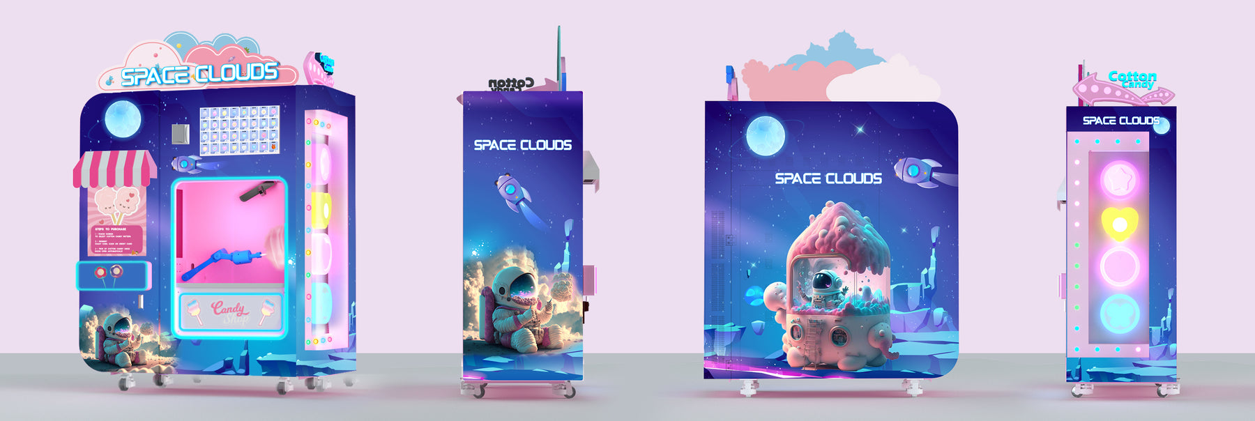Fully automated cotton candy machine from candycube - the original ...