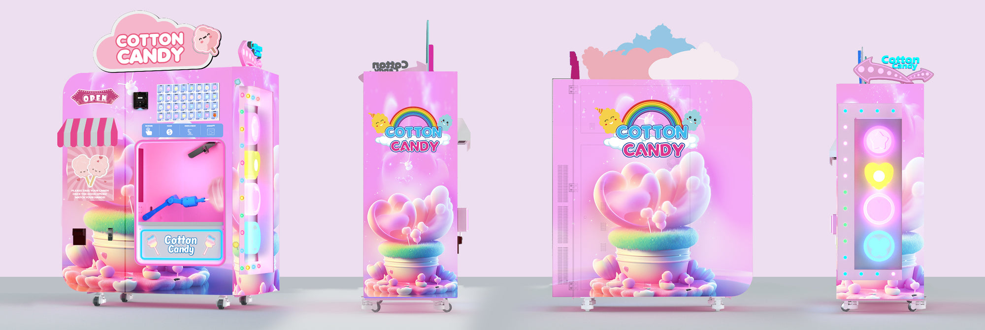 Fully automated cotton candy machine from candycube - the original ...